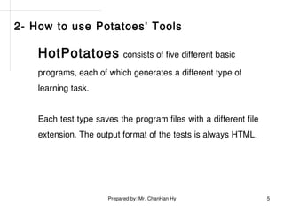 HotPotatoes Presentation | PDF