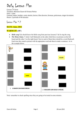Hot potatoes lesson plan | DOCX