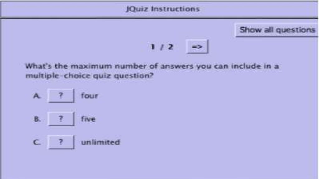 Hot potatoes online quiz maker