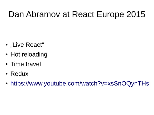 Hot Reloading With React Experiences Ppt 