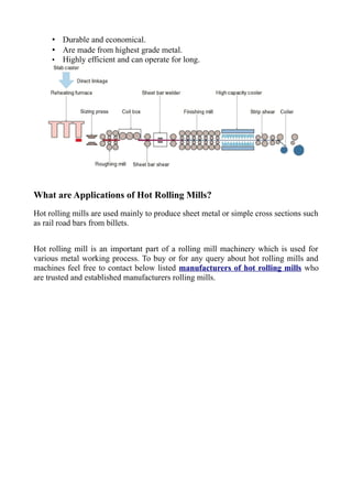 Hot rolling mills | PDF