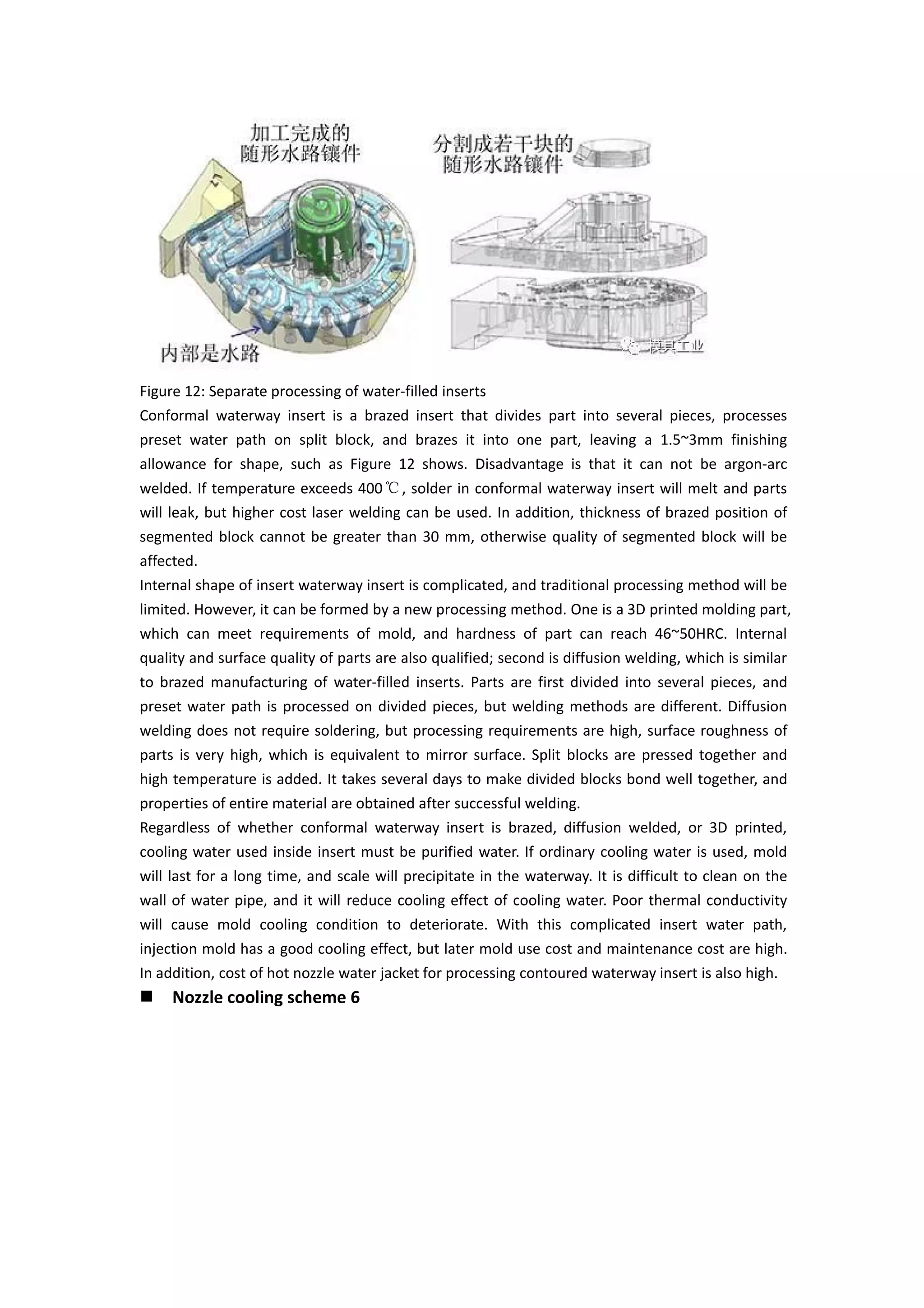 Hot runner nozzle cooling method and its influence | PDF