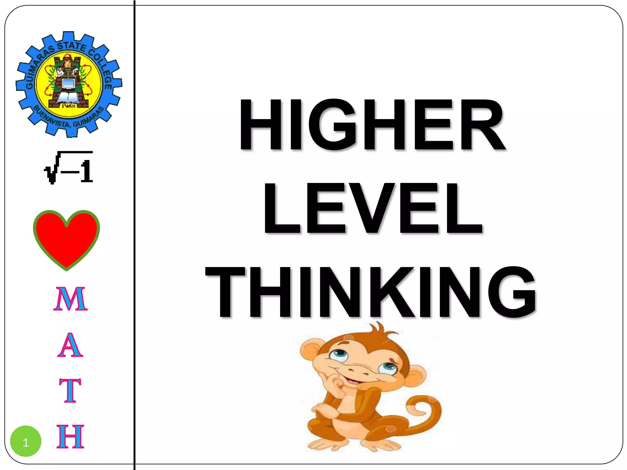 Higher order thinking skils | PDF