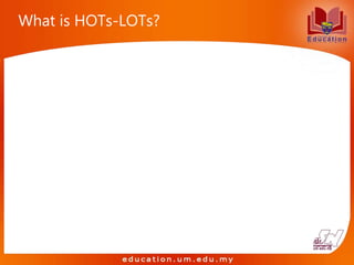 Higher Order Thingking & Lower Order Thinking for Gen Z | PPT ...