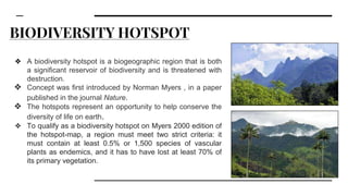 Hotspot: India As a Mega Biodiversity Hotspot | PPTX | Asia Travel ...