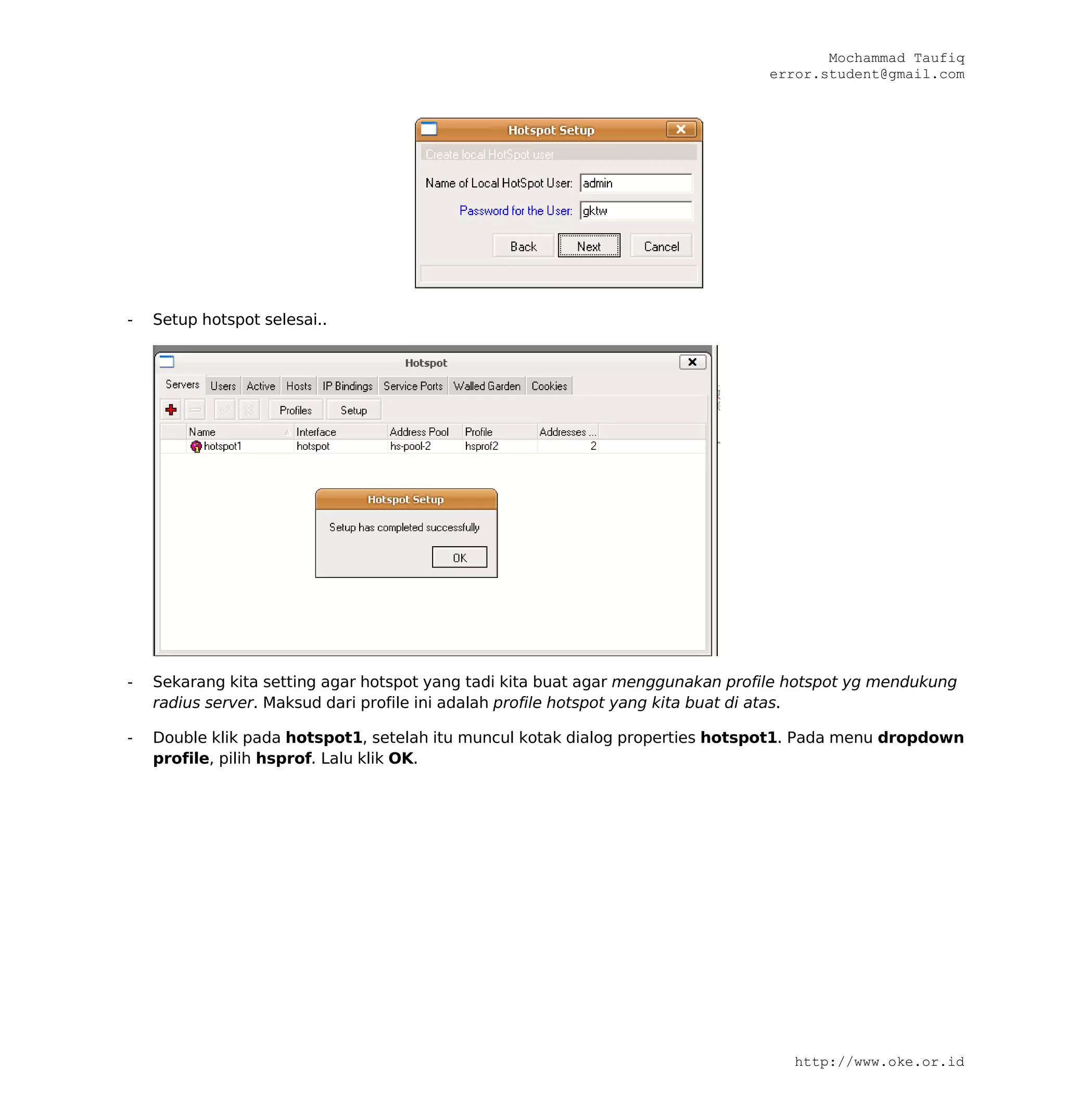 Hotspot dengan mikrotik | PDF