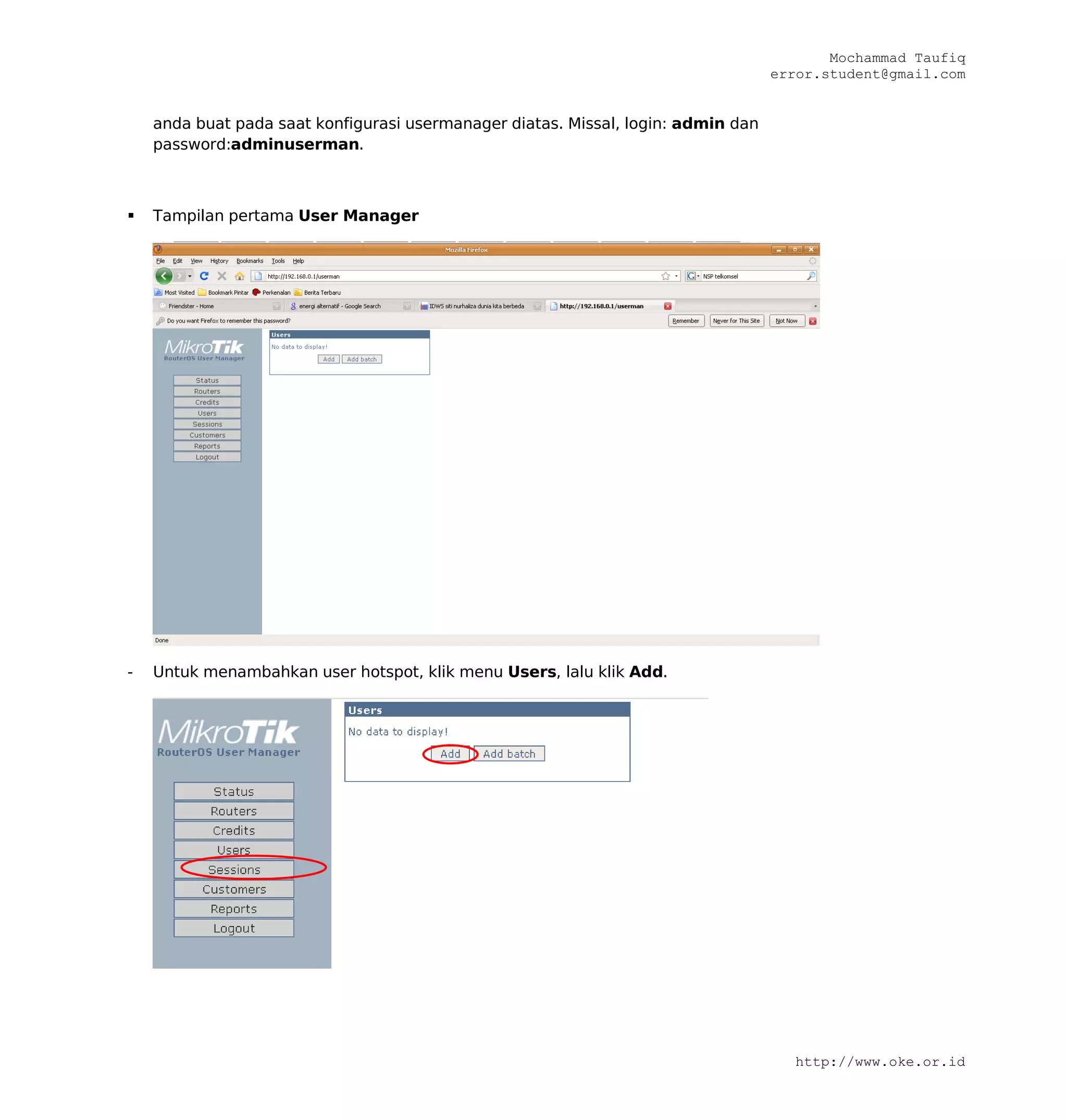 Hotspot dengan mikrotik | PDF