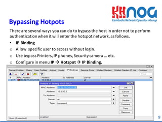 HOTSPOT on MikroTik Router | PDF