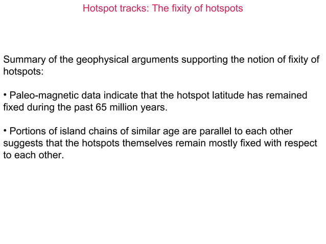 Hotspots | PPT | Geography | Science