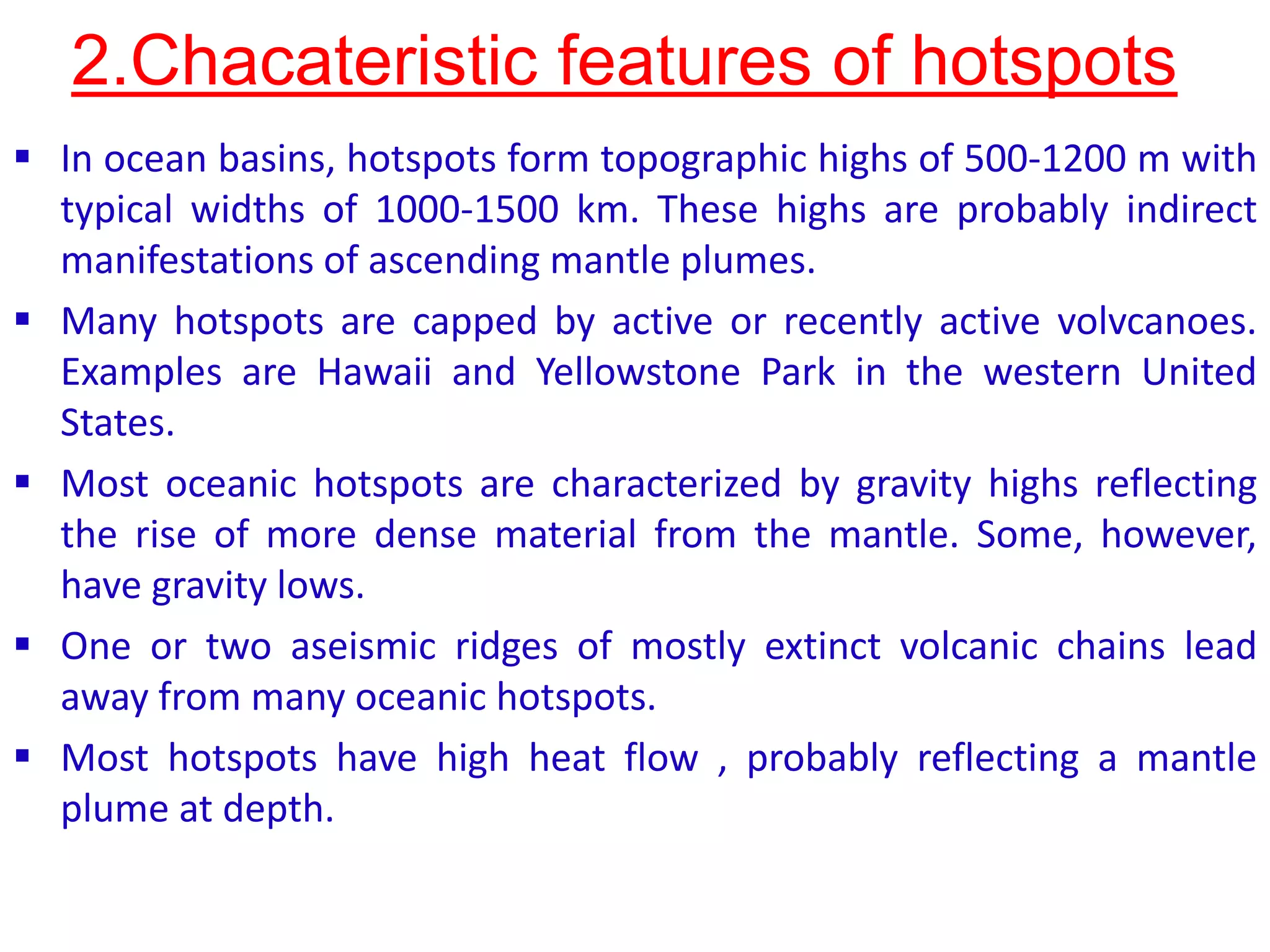 Hotspots and Mantle plumes | PPTX