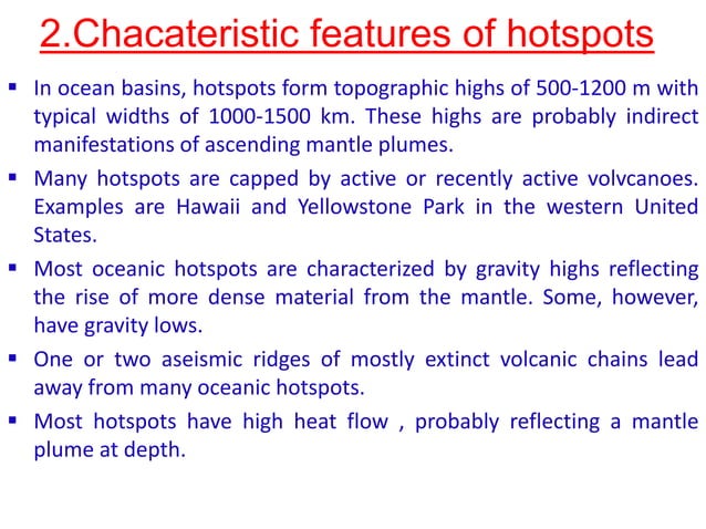 Hotspots and Mantle plumes | PPTX | Geography | Science