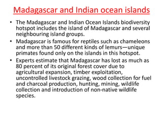 Hot spots of biodiversity | PPTX