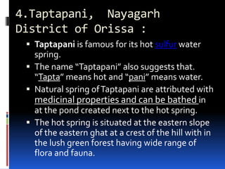 some Hot springs in_india | PPTX | Asia Travel | Travel Locations