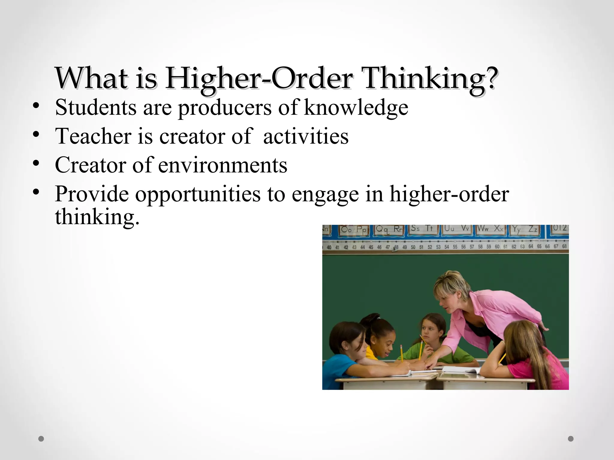 Higher Order Thinking Questions | PPT | Educational Assessment | Education