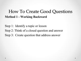 Higher Order Thinking Questions | PPT