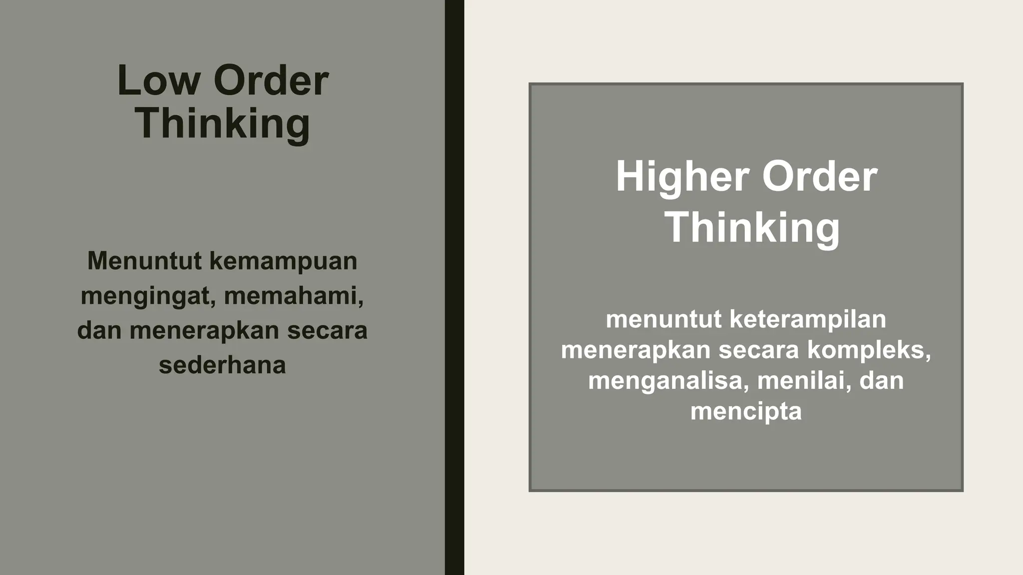 High Order Thinking Skill secara Umum.ppt