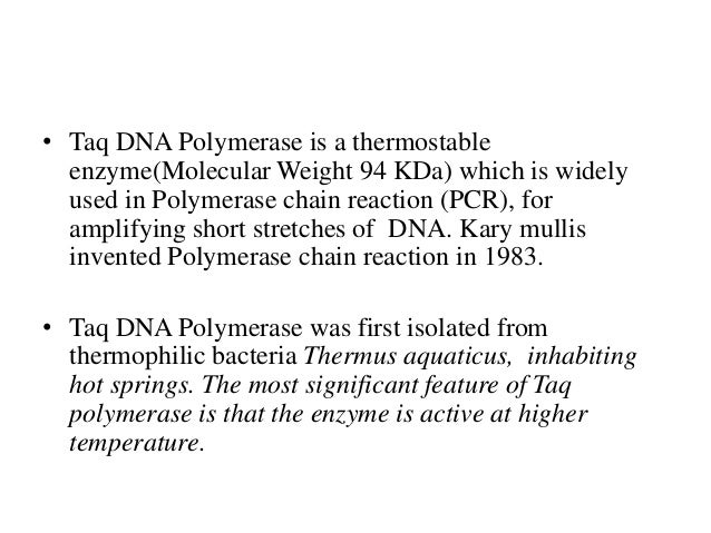 Hot start taq dna polymerase, types,Advantages and Applications