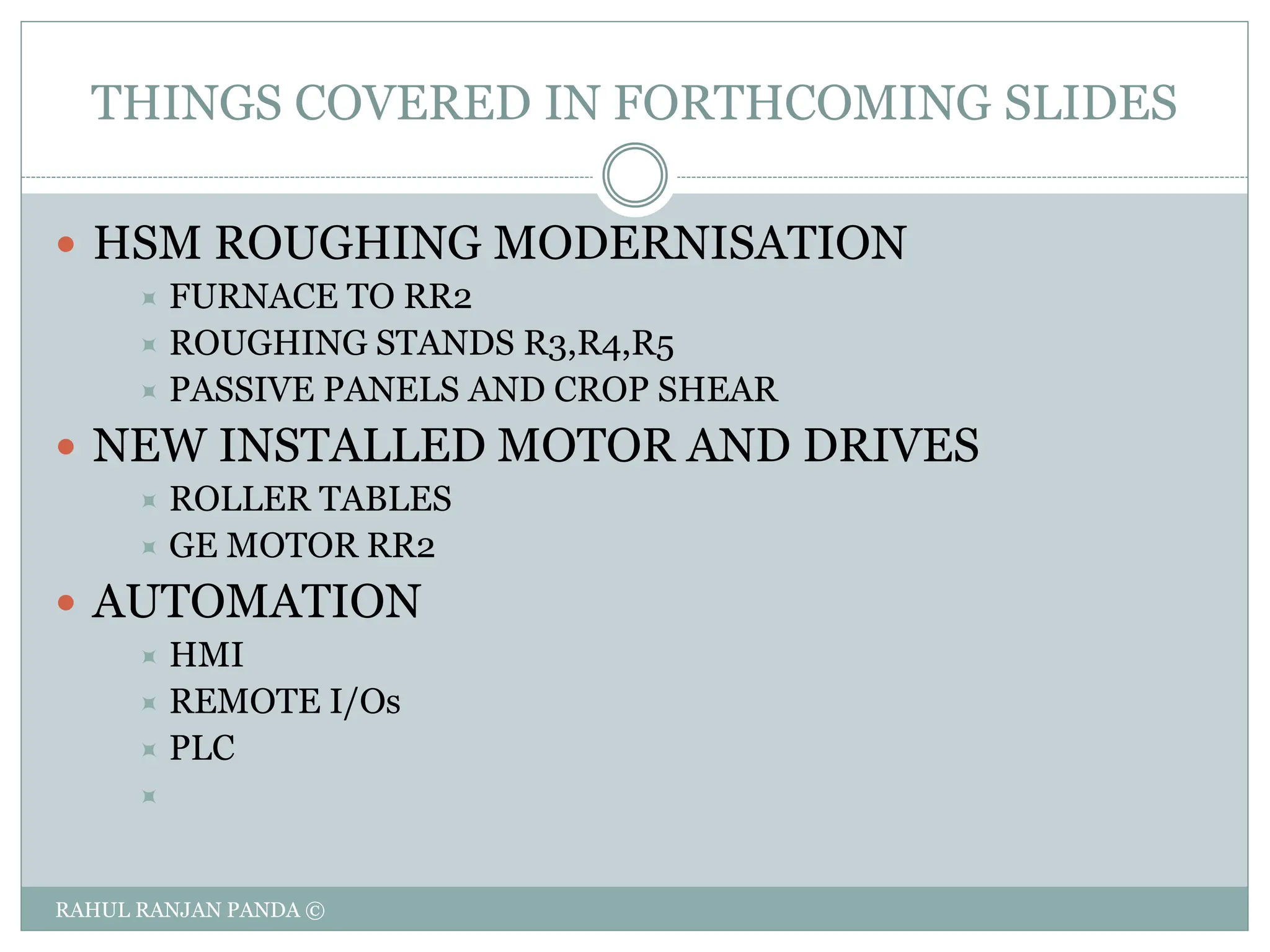 HOT STRIP MILL for steel plant working.pptx