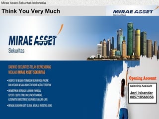 Hots versi 3.0 Mirae Asset Sekuritas | PPT