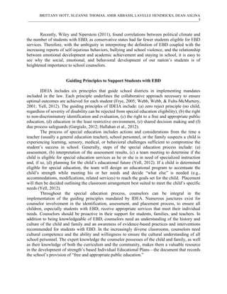 Supporting Students With Emotional Disabilities: What Evrery Counselor ...