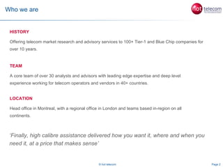 HOT TELECOM - Corporate presentation | PPT | Telecommunications ...