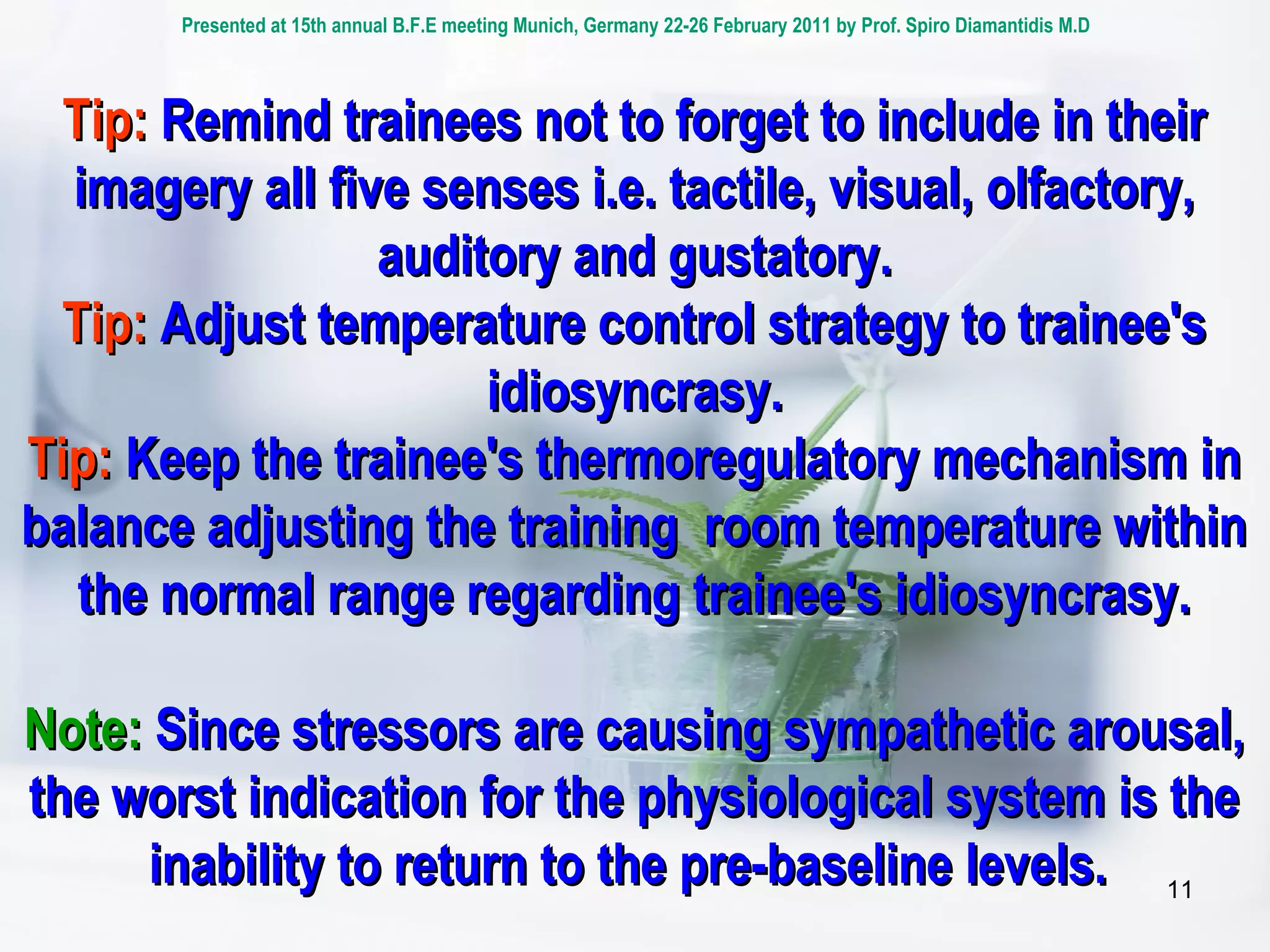 Hot tips for professional biofeedback application. Temperature ...