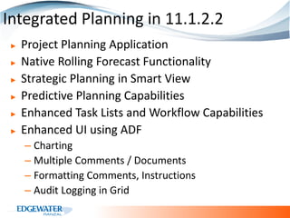 Hot Topics and Emerging Trends in Hyperion Planning | PDF