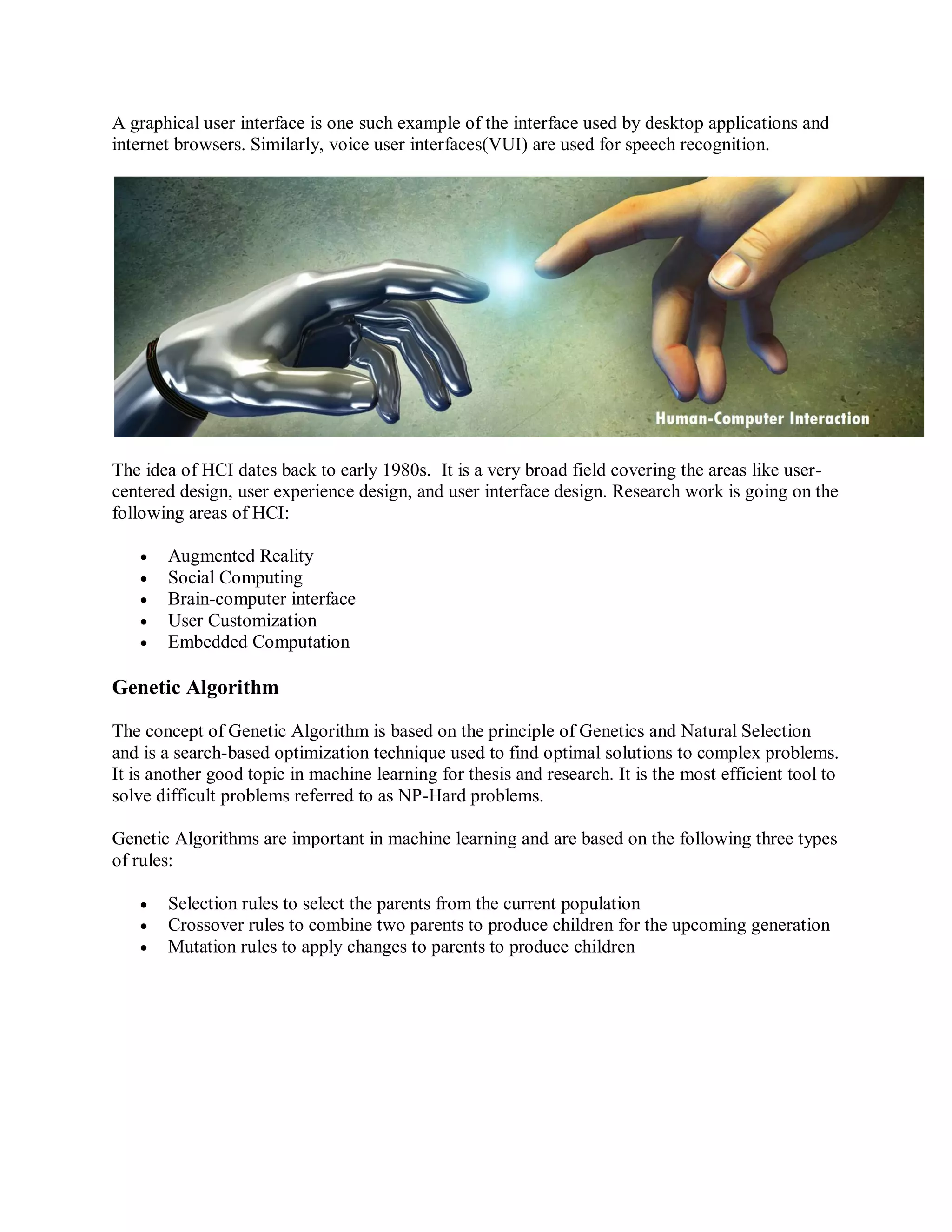 Hot Topics in Machine Learning for Research and Thesis | PDF