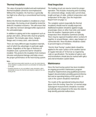 Hot Water Heat Tracing - Maintenance and Troubleshooting Guide | PDF ...