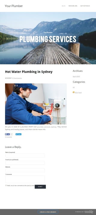 Hot water plumbing | PDF