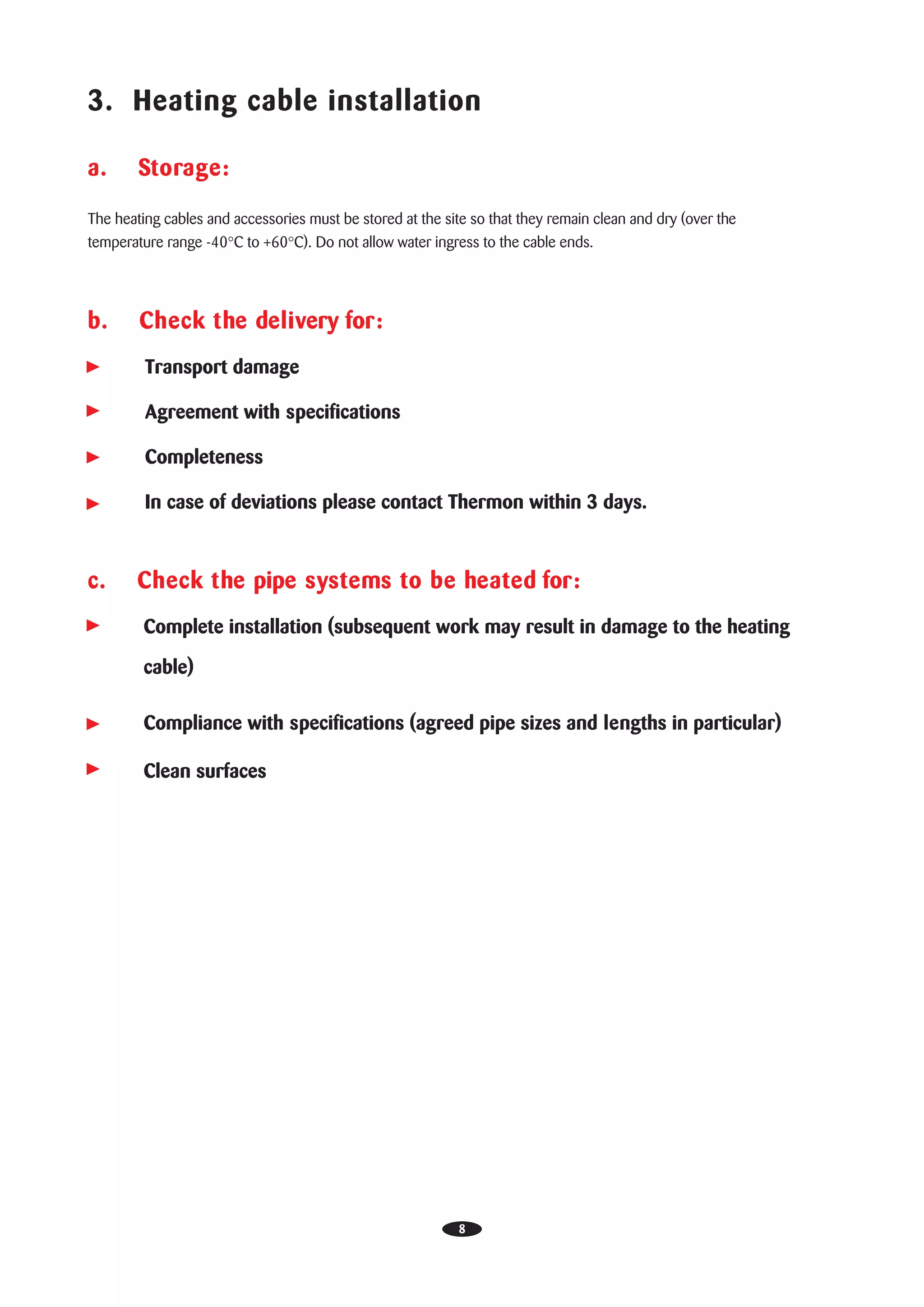 Hot Water Temperature Maintenance Heat Tracing - Planning Instructions ...