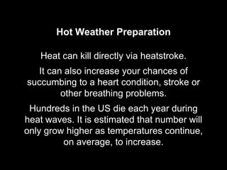 Hot Weather Preparation and Survival | PPTX