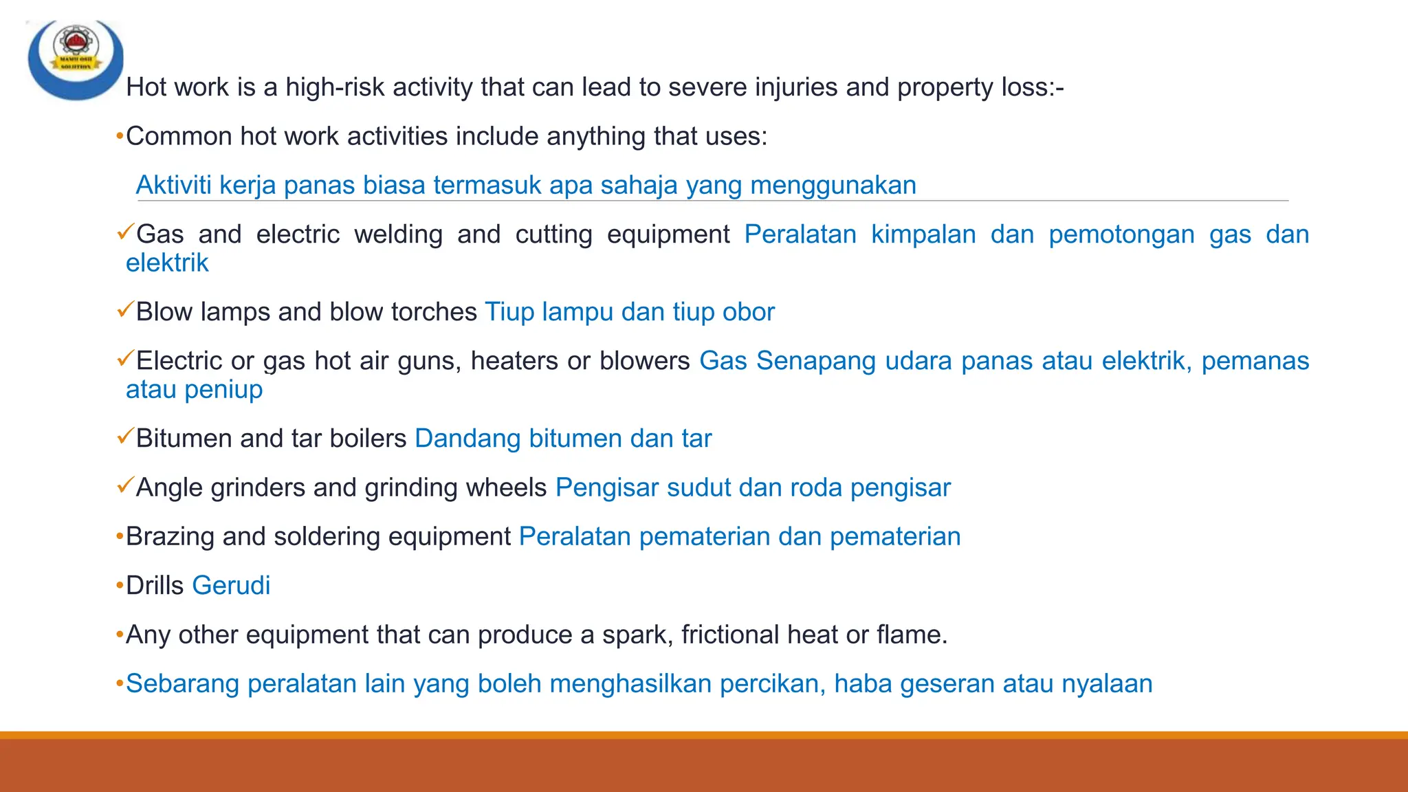 HOT WORK TRAINING SLIDE IN POWER POINT .pptx