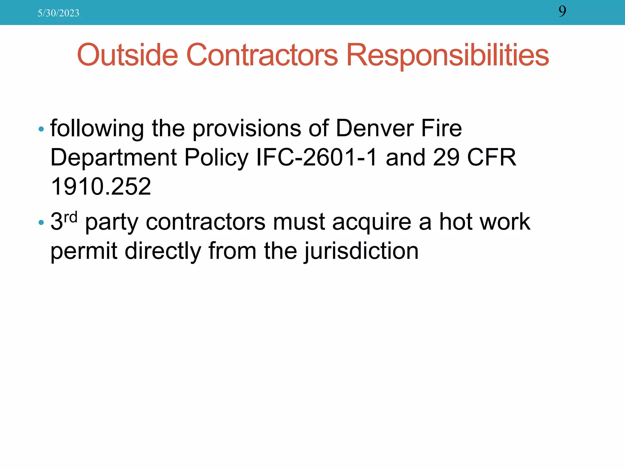 Hot Work | PPTX