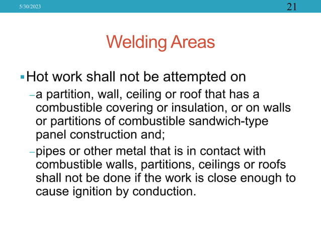 Hot Work | PPTX | Medical Health