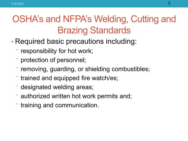 Hot Work | PPTX | Medical Health