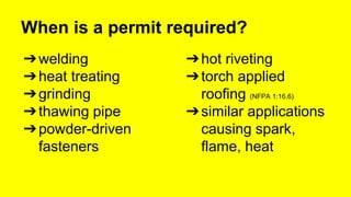 Conducting Hot Work Operations | PPTX