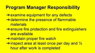 Conducting Hot Work Operations | PPTX