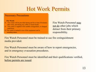 Hot Work PermitsWORK SAFETY ENGINEERING WORK OIL AND GAS SAFETY | PPT