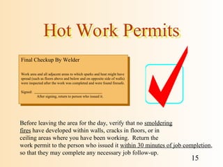 Hot Work PermitsWORK SAFETY ENGINEERING WORK OIL AND GAS SAFETY | PPT