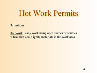 Hot Work PermitsWORK SAFETY ENGINEERING WORK OIL AND GAS SAFETY | PPT