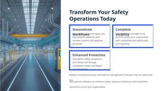 Enhance Safety Operations with Advanced Hot Work Permit Software | PPTX