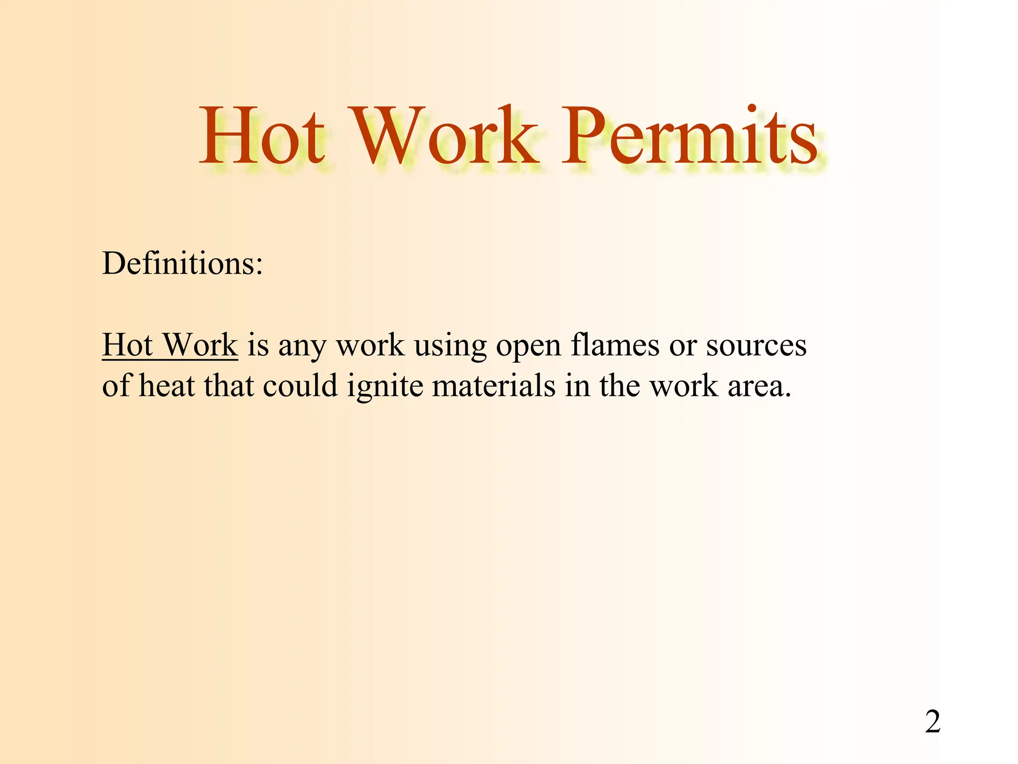 Hot work Permit training in construction sites.pptx | First Aid | Injuries