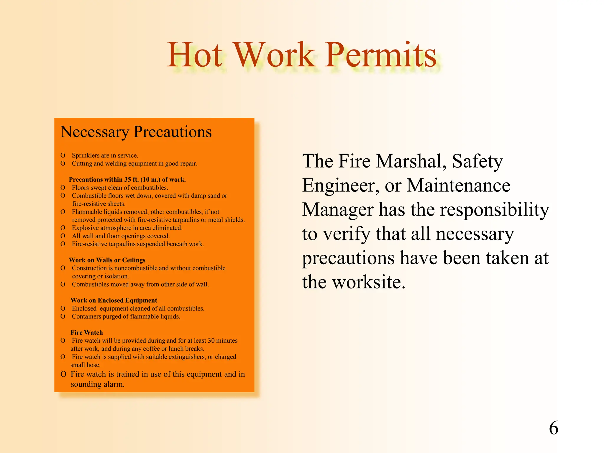Hot work Permit training in construction sites.pptx | First Aid | Injuries