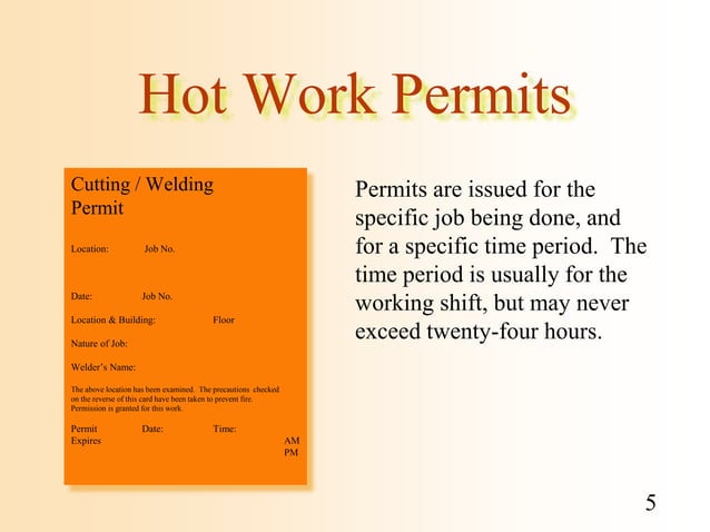 Hot work Permit training in construction sites.pptx | First Aid | Injuries