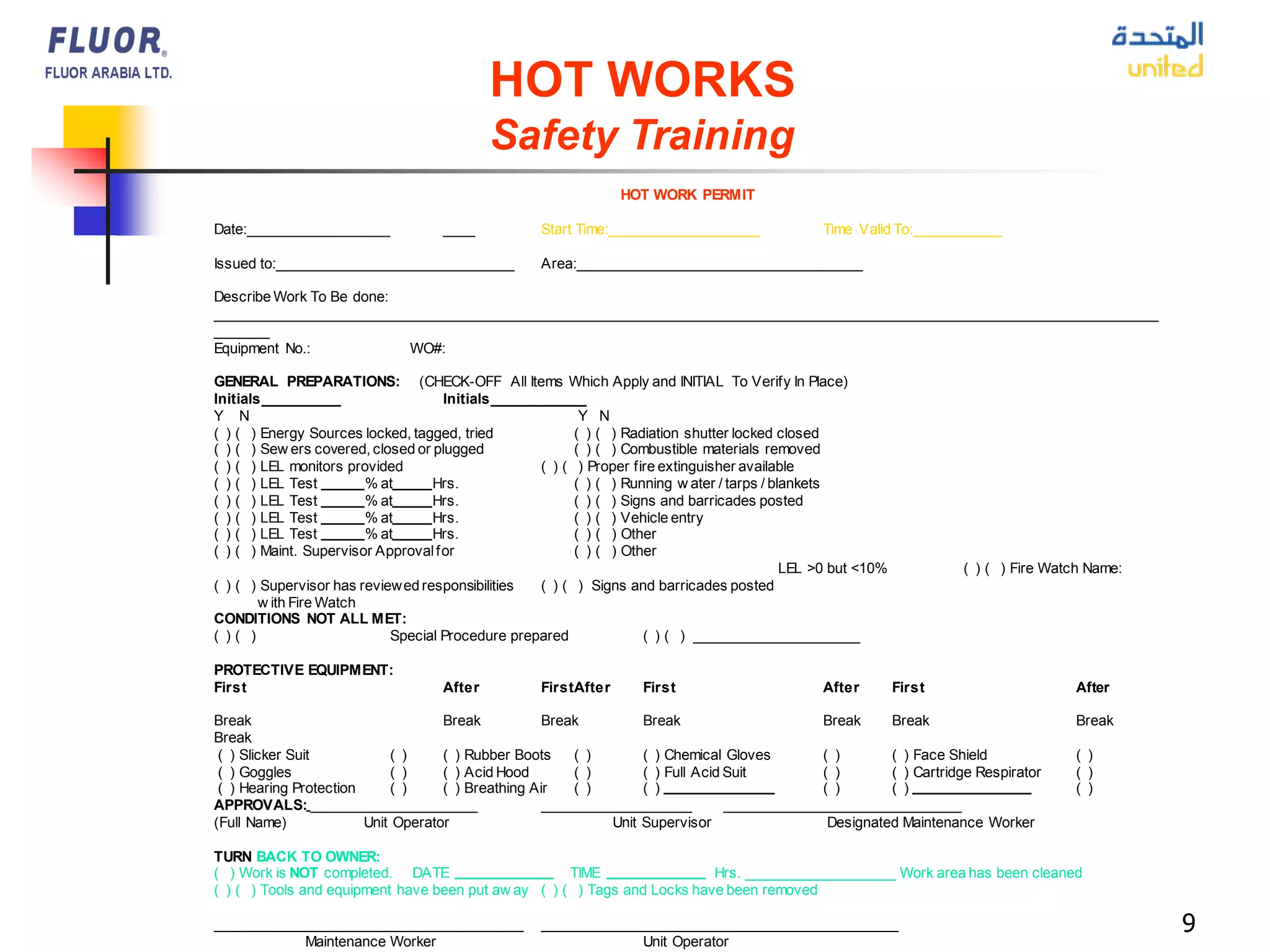 Hot Works Safety Training | PDF