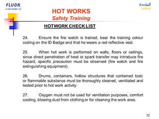 Hot Work Fire Watch Training