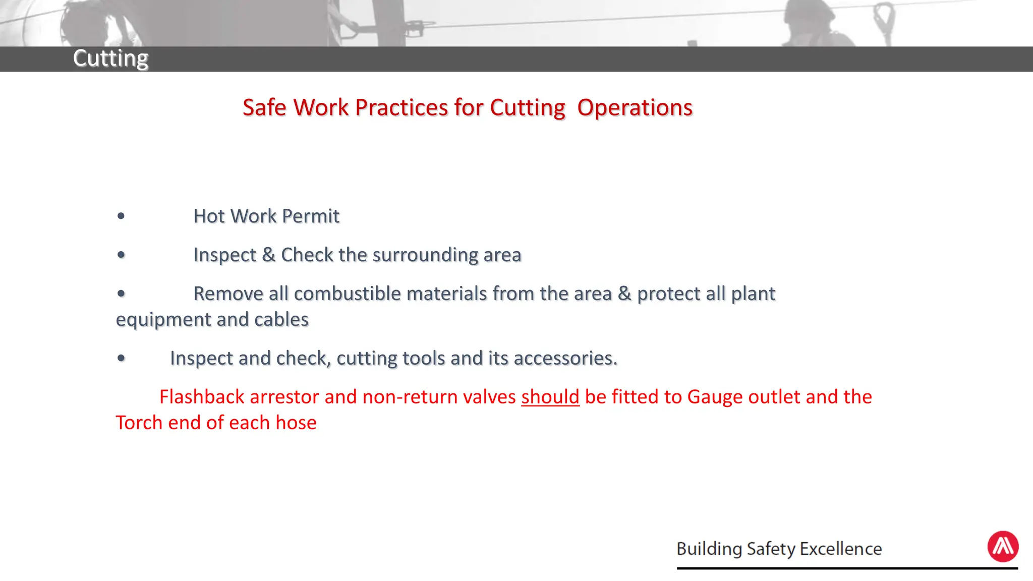 Hot work training - Welding and cutting based on IOGP | PPTX | First ...