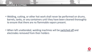Hot work training - Welding and cutting based on IOGP | PPTX