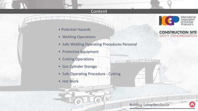 Hot work training - Welding and cutting based on IOGP | PPTX | First ...